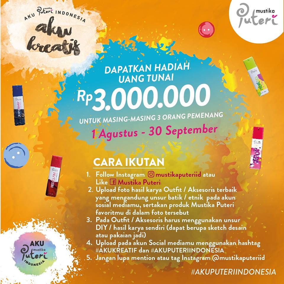 Cara Dapat Hadiah Uang Tunai 3 Juta Rupiah dari Mustika Puteri dengan ...