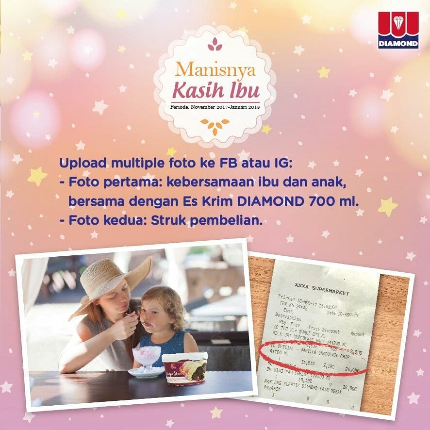 Gratis Uang Tunai dan Produk Diamond di Lomba Foto Manisnya Kasih Ibu ...