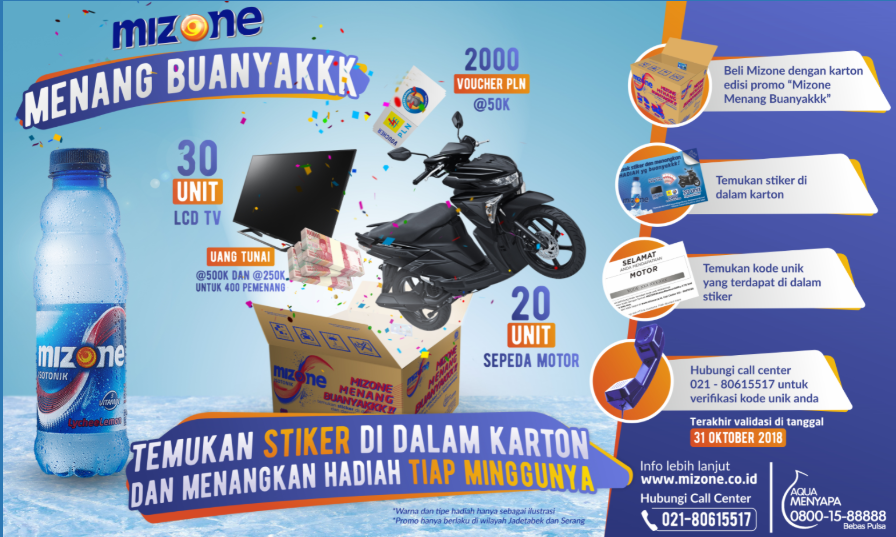 Temukan Stiker dalam Karton Edisi Promo Mizone Menang Buanyakkk ...