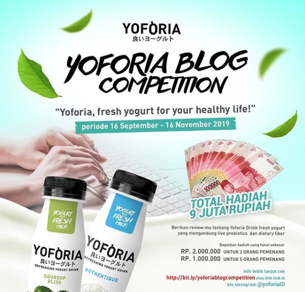 Kontes Blog Yoforia Drink Fresh Yoghurt Berhadiah Uang Tunai Jutaan ...