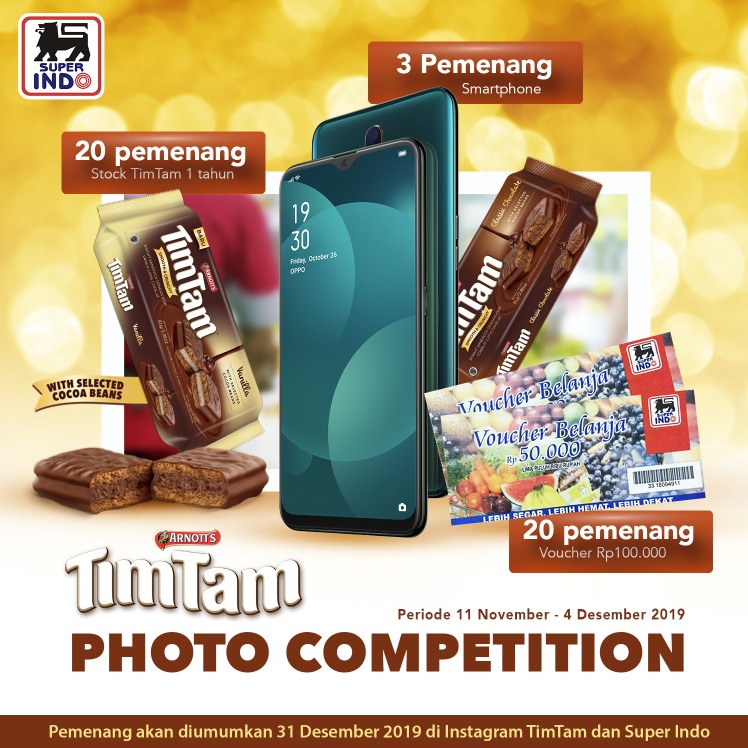 Kompetisi Foto Beli TimTam di Lion Superindo Berhadiah Oppo F11, TimTam, dan Voucher Belanja ...