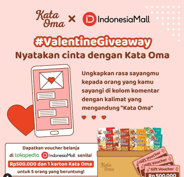Kata Oma X Indonesia Mall Giveaway Berhadiah Voucher Belanja dan Produk ...