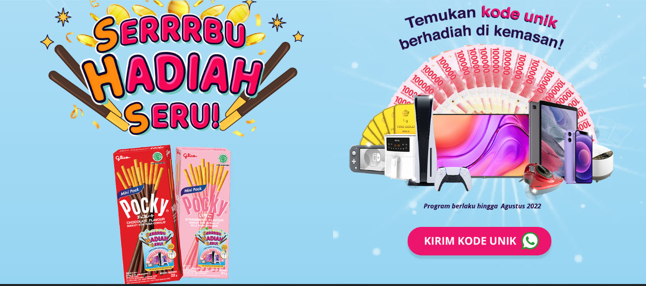 Pocky Serbu Hadiah Seru Temukan Kode Unik Menangkan Hadiah Game Console ...
